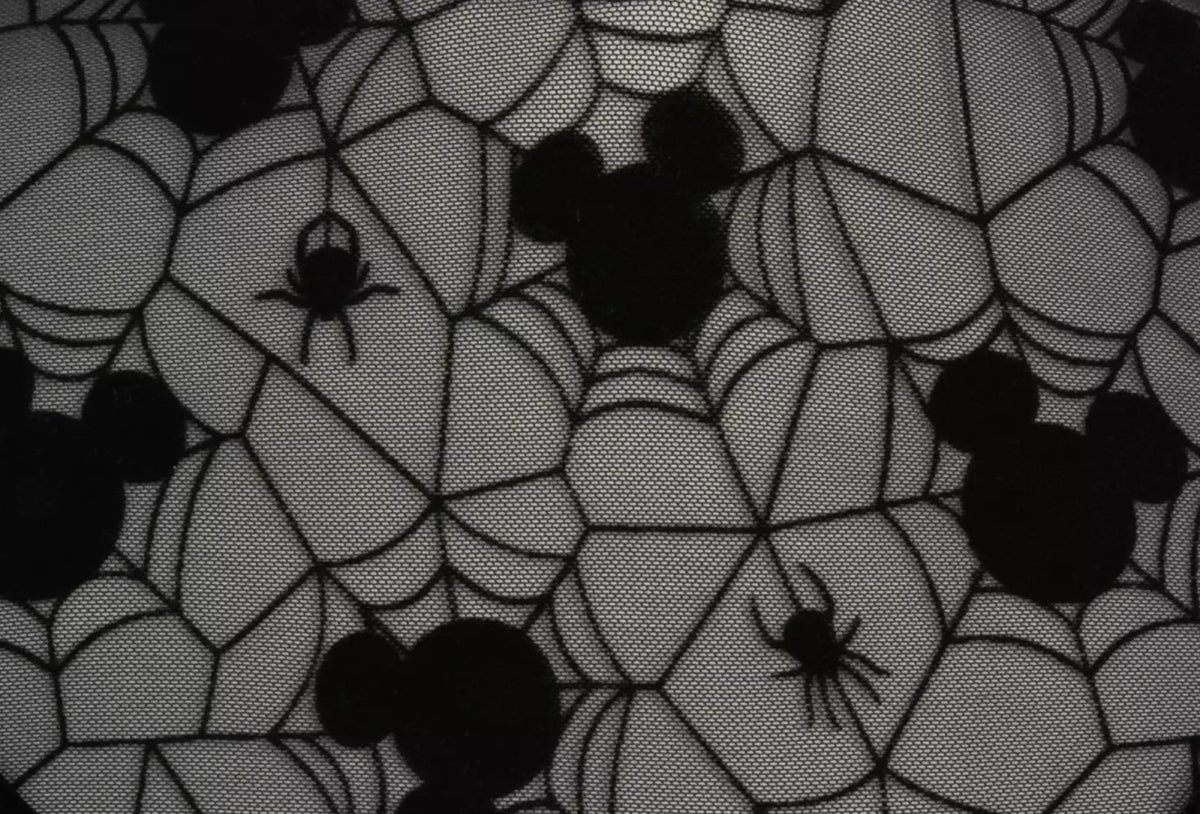 Flocked Spider webs on stretch mesh – Tulletastic LLC