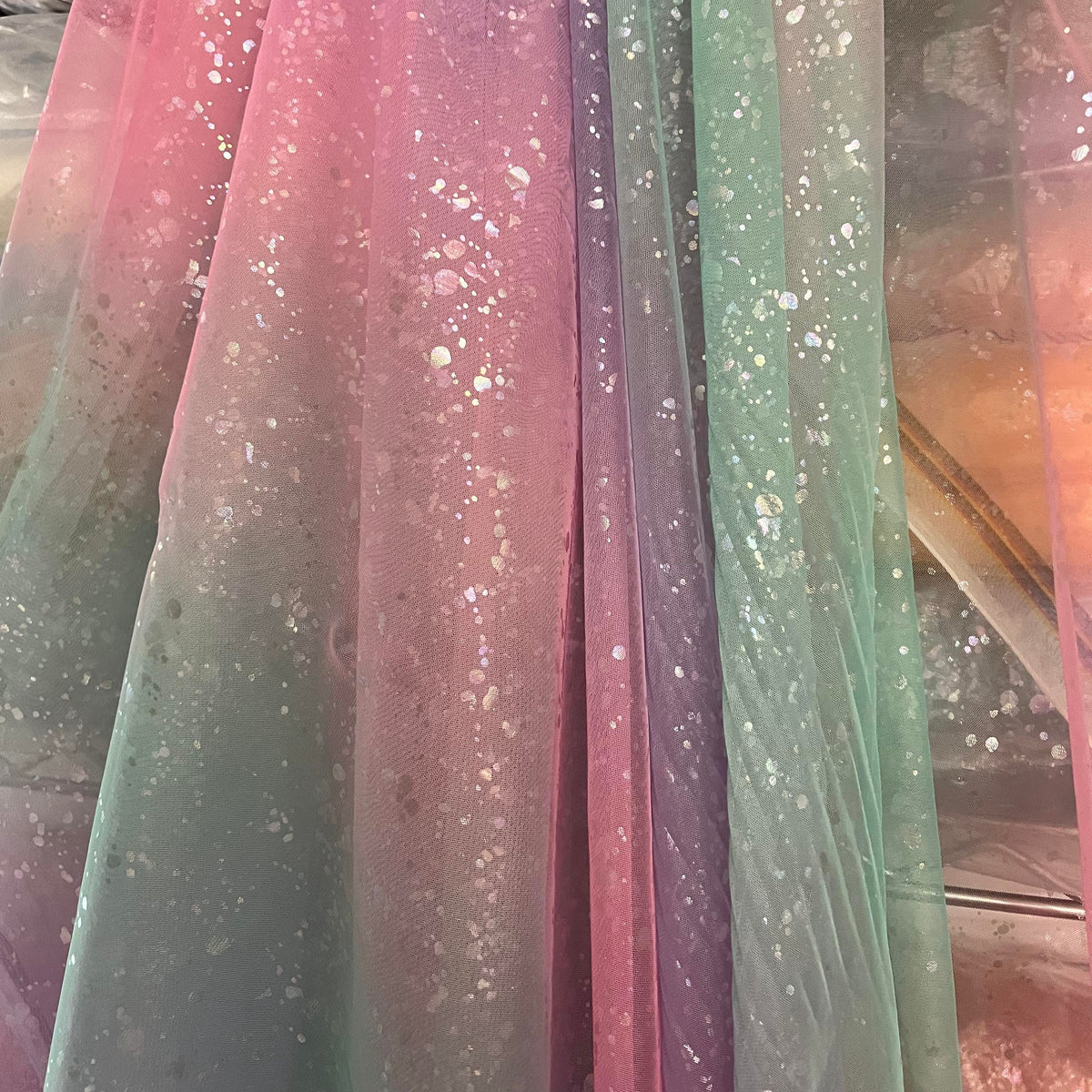 Razzleberry Iridescent ombre shades of pink, purple and green on Polyt ...